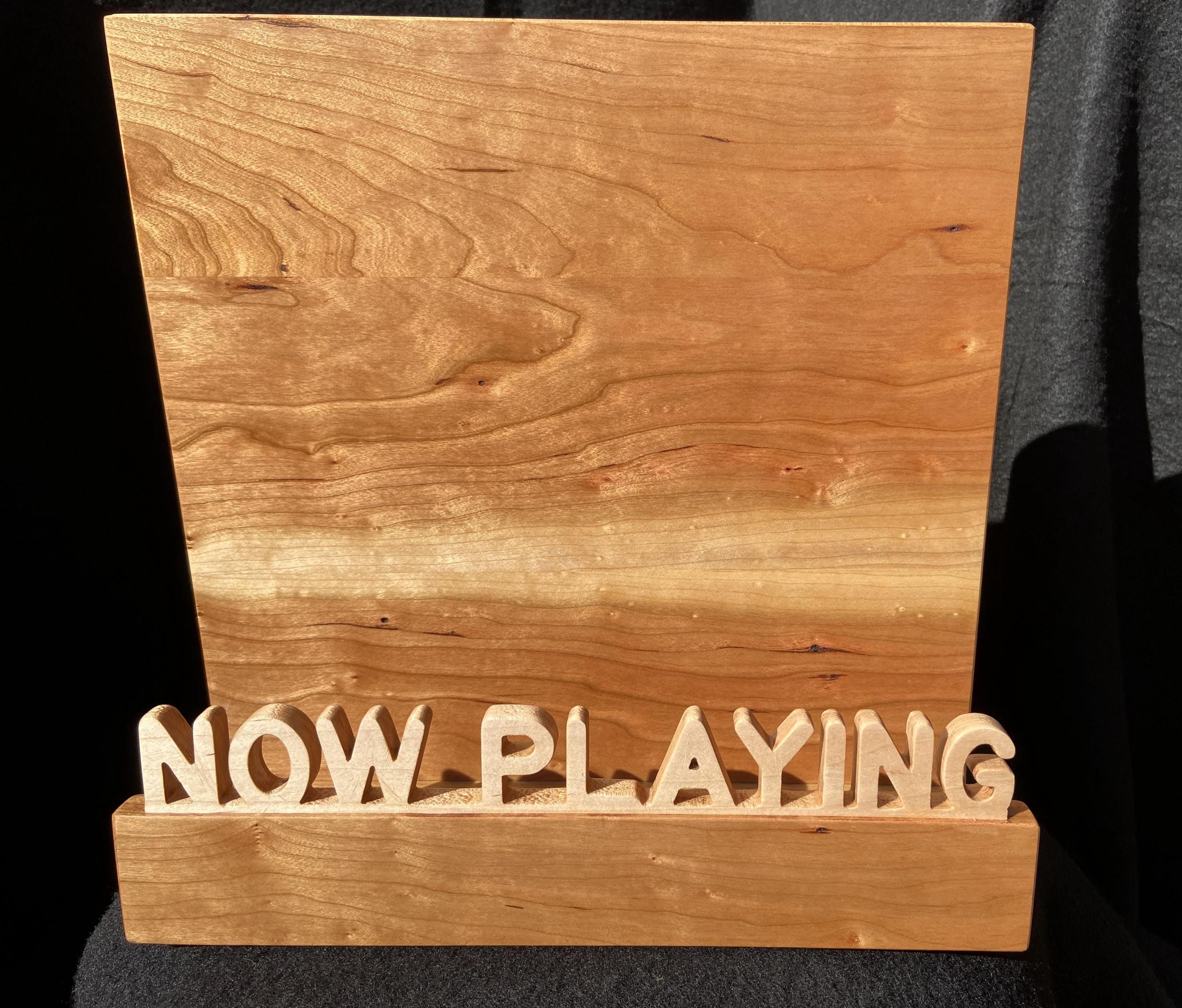 NOW PLAYING shelf to display album cover. – Fitzgerald Custom Woodcraft
